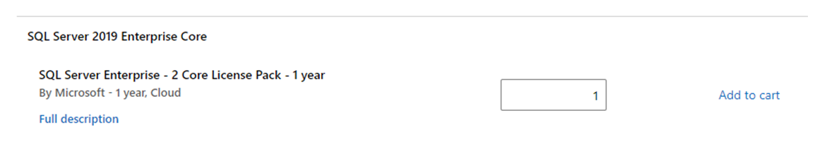 SQL server enterprise license - Microsoft Q&A