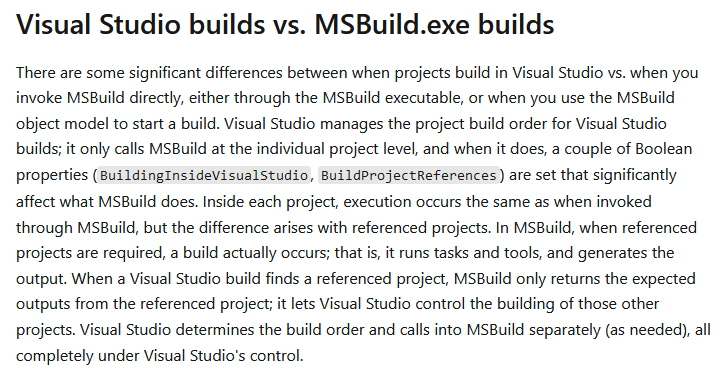 Parallel compilation for projects with dependencies on each other in Visual studio - Microsoft Q&A