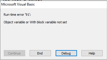 Runtime Errors are not matching - Microsoft Q&A