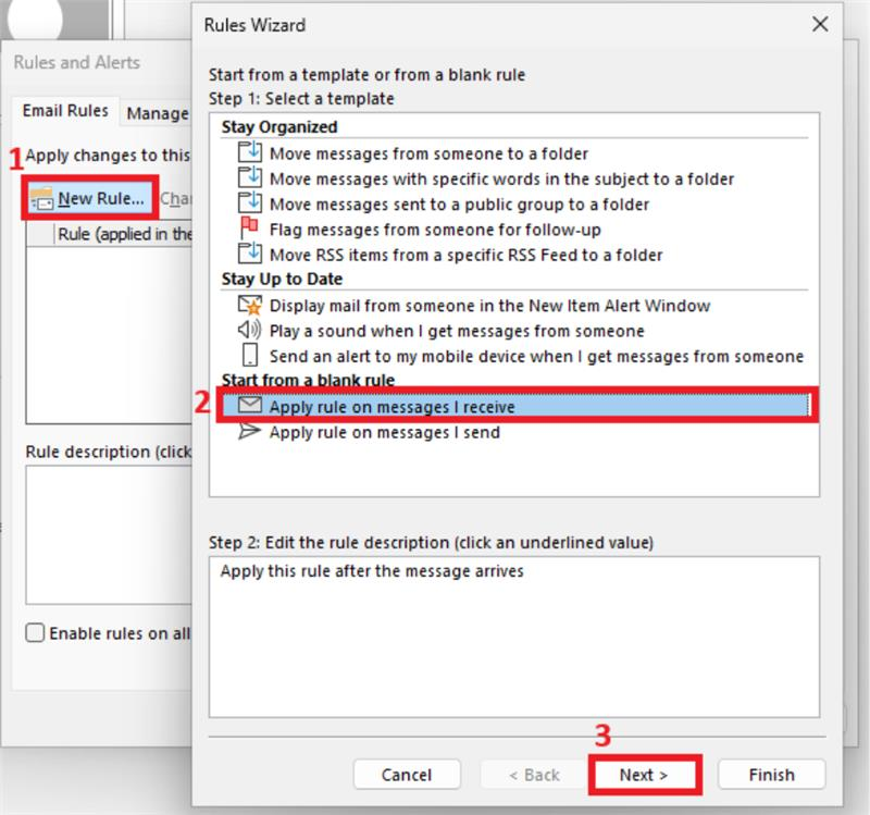 how to redirect emails from ipm-subtree - Microsoft Q&A