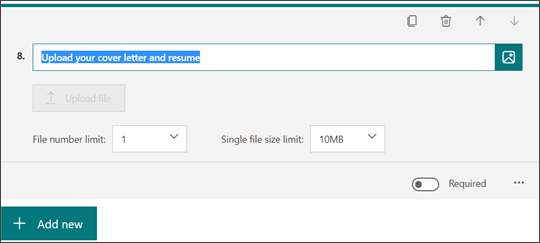 i have a form template question that required a file upload, how can i ...