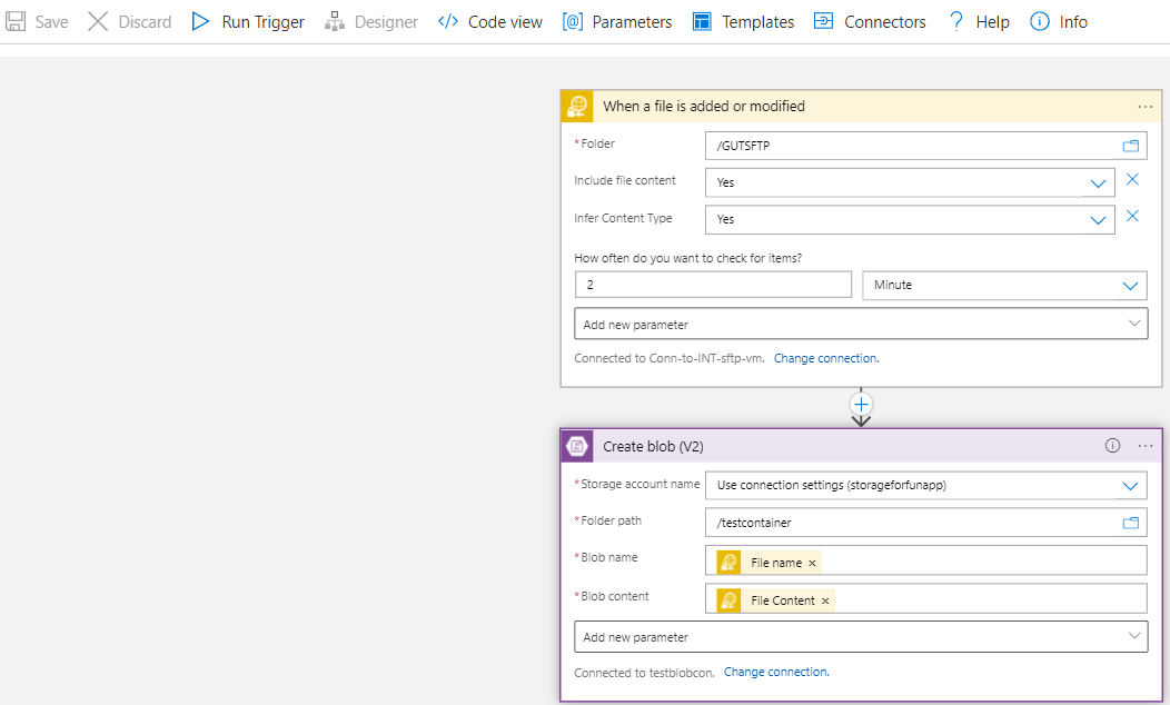 Using Logic Apps How To Transfer Files From Sftp Into Azure Blob