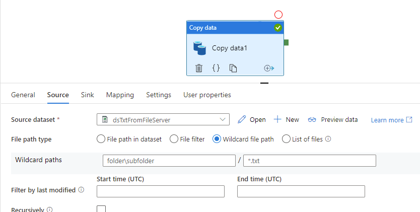 Ingesting All Txt File From On Prem File Share To Adls Gen2 Using Adf