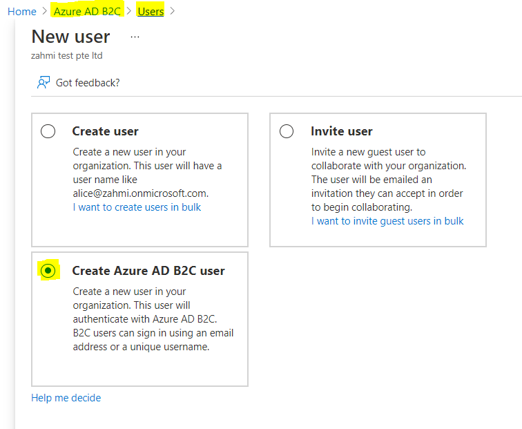 Cannot create a azure b2c user via MS Graph API - Microsoft Q&A Cannot create a azure b2c user via MS Graph API - Microsoft Q&A