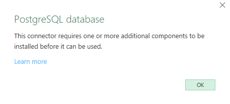 Does Power BI Desktop's Installation of npgsql work for Excel data connections? - Microsoft Q&A