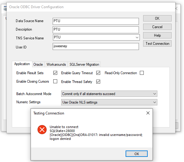 Ms Access To Oracle Sql Developer Via Odbc Microsoft Qanda