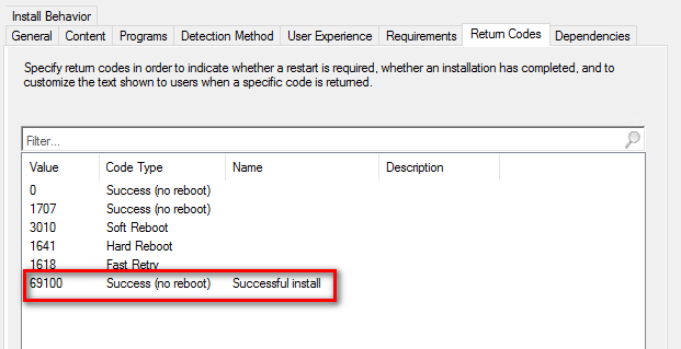 Add a custom return code on all my applications - Microsoft Q&A