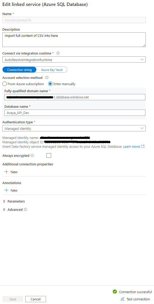 Data Factory Sqlfailedtoconnect When Triggered From Blob But Ok When Triggered From Debug
