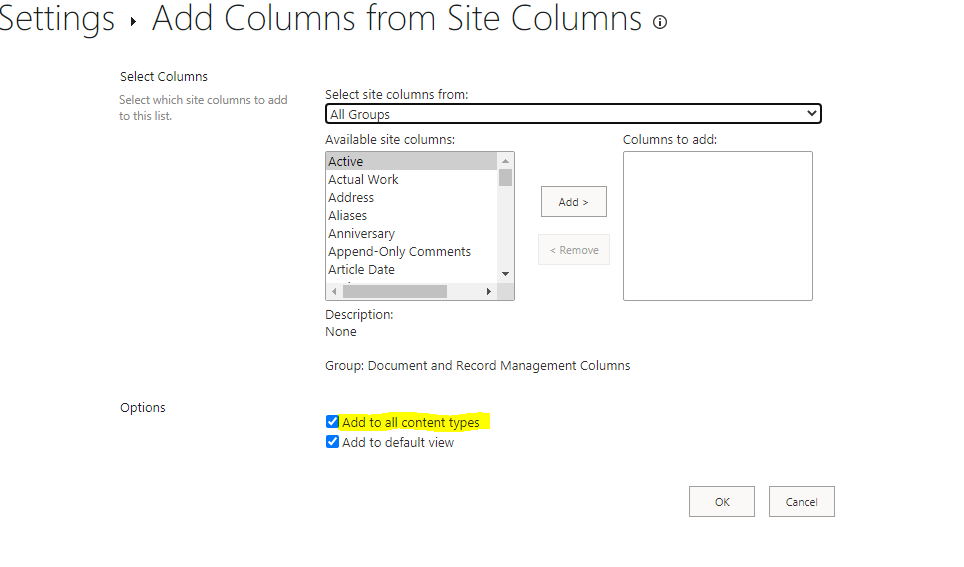 Add Field To Sharepoint List Content Type Using Pnp Microsoft Qanda