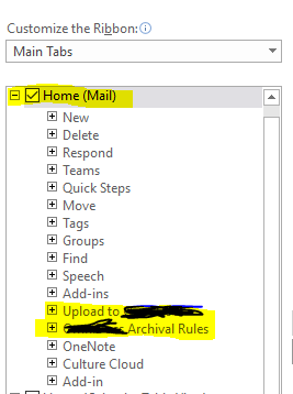 How can I take list item's value of home menu tab in outlook using vb ...