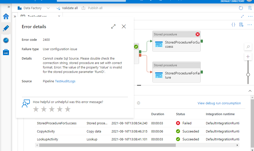 Stored Procedure Error - Microsoft Q&A