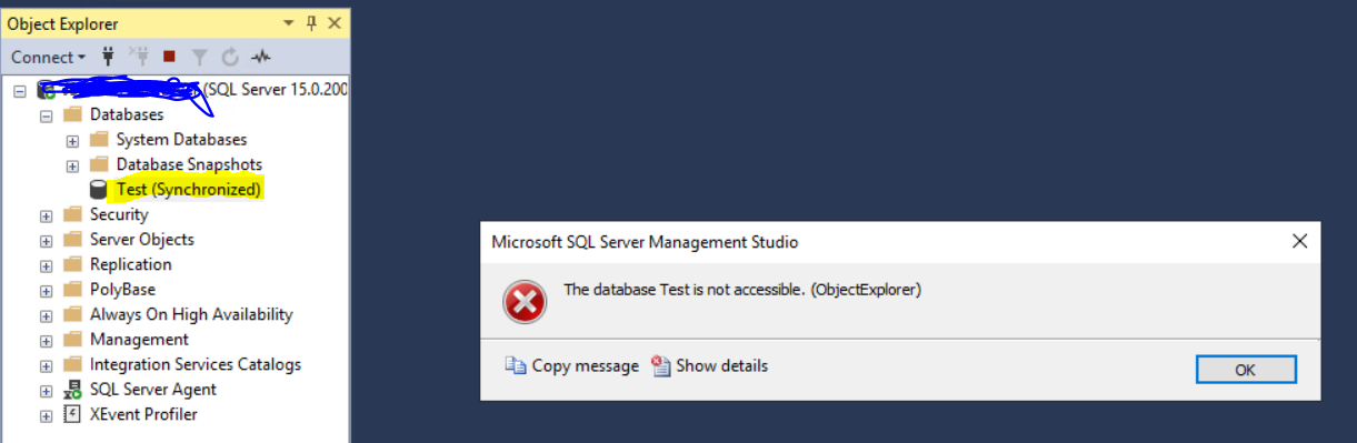 Mssql Always On The Database Is Not Accessible Microsoft Qanda 6650