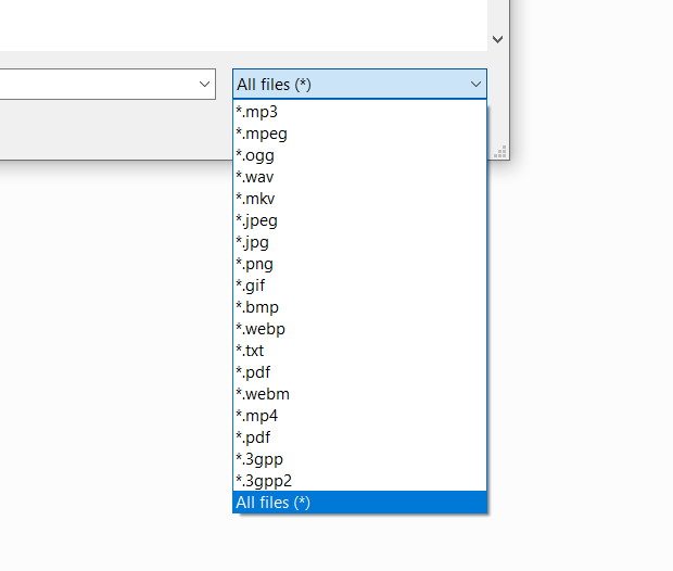 Remove "All Files(*)" from FilePicker dialog in UWP (C#) - Microsoft Q&A