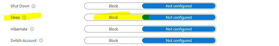 Remove Disable Sleep Mode For Intune Device Configuration Profile