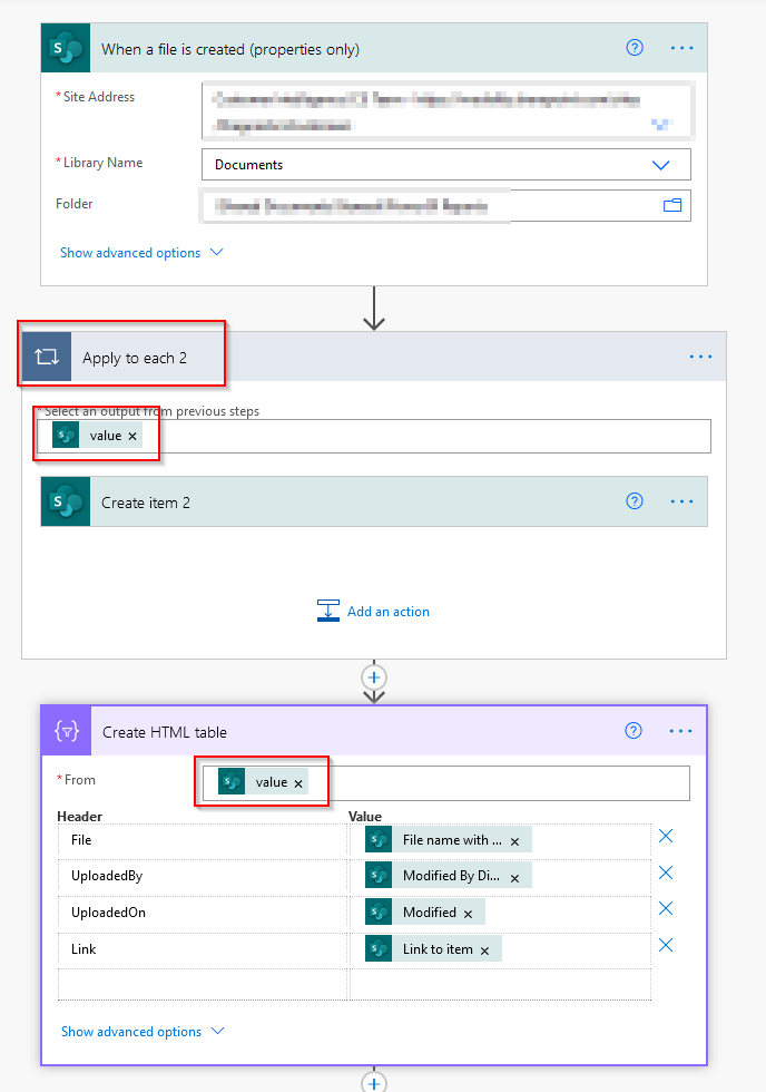 Sharepoint Value Dynamic Content Missing On Logicapp Microsoft Qanda 9669