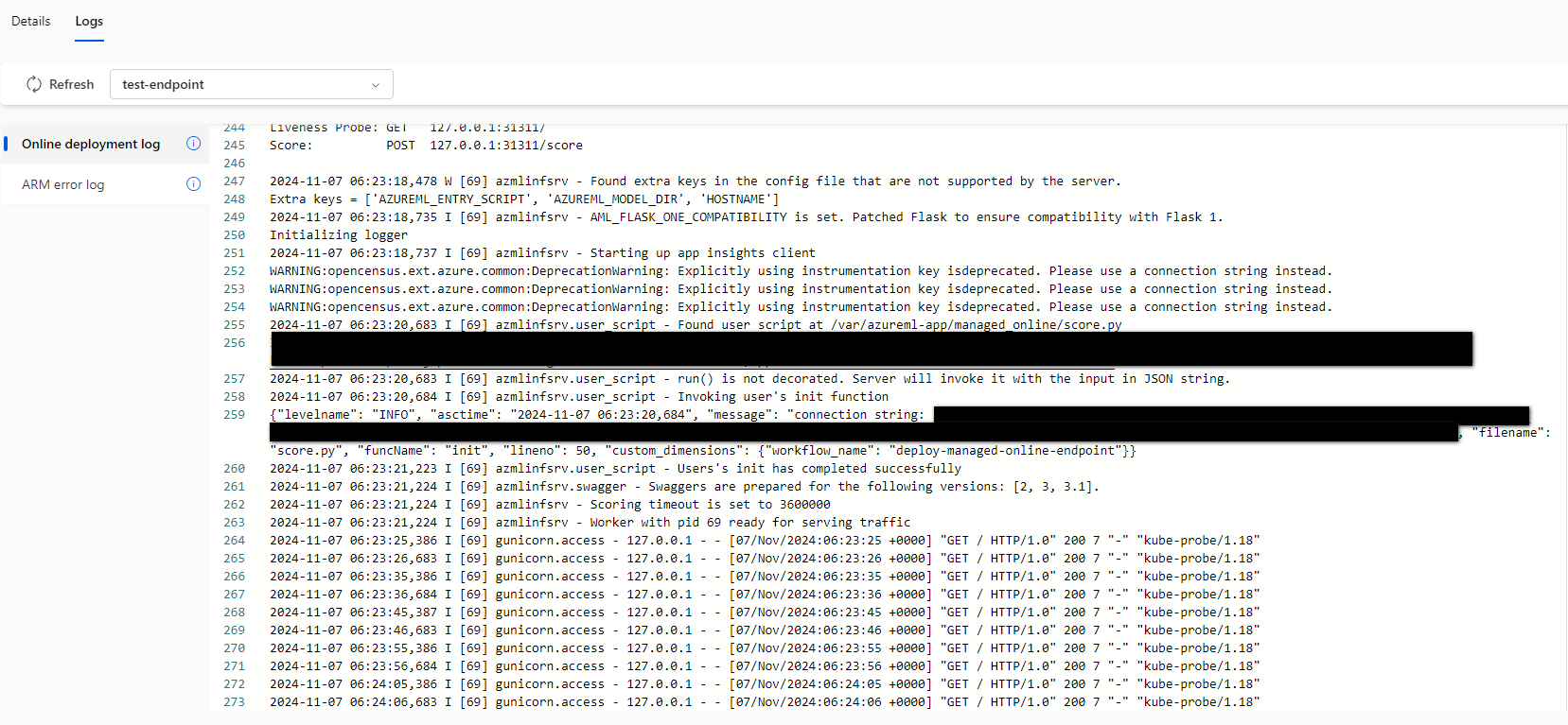 HOW TO LOG IN RUN FUNCTION OF SCORING SCRIPT ON AML - Microsoft Q&A