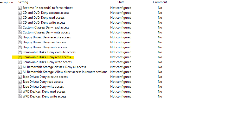 Deny read access from removable usb drives - Microsoft Q&A Deny read access from removable usb drives - Microsoft Q&A