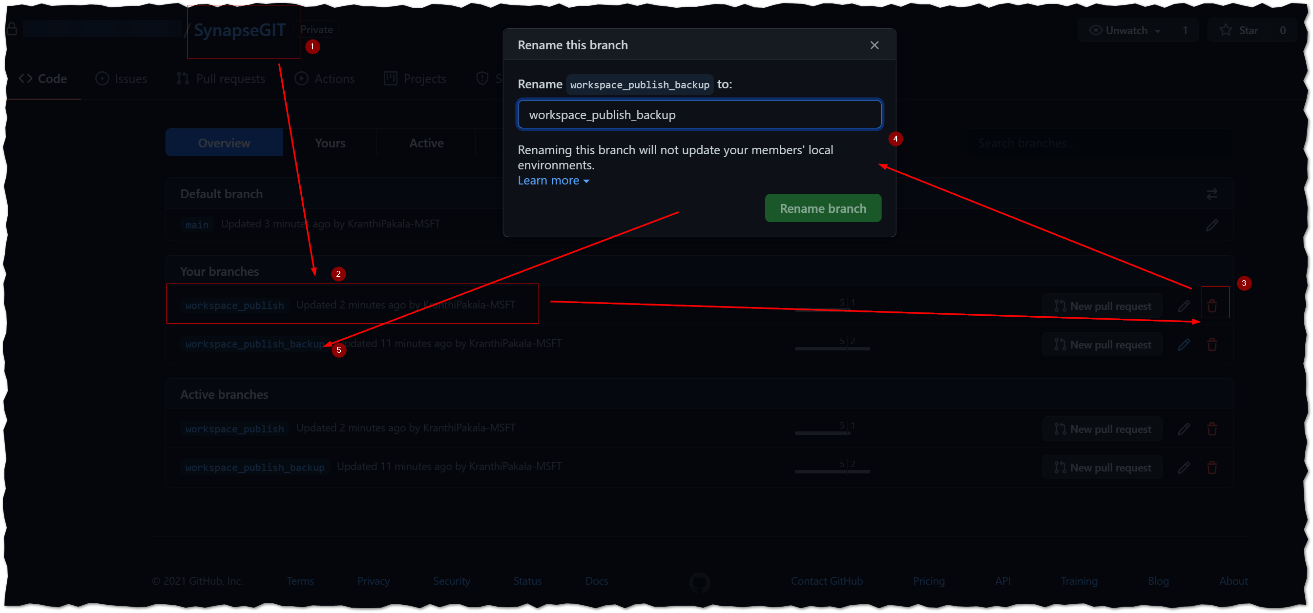 Workspace validation output on publish - Microsoft Q&A