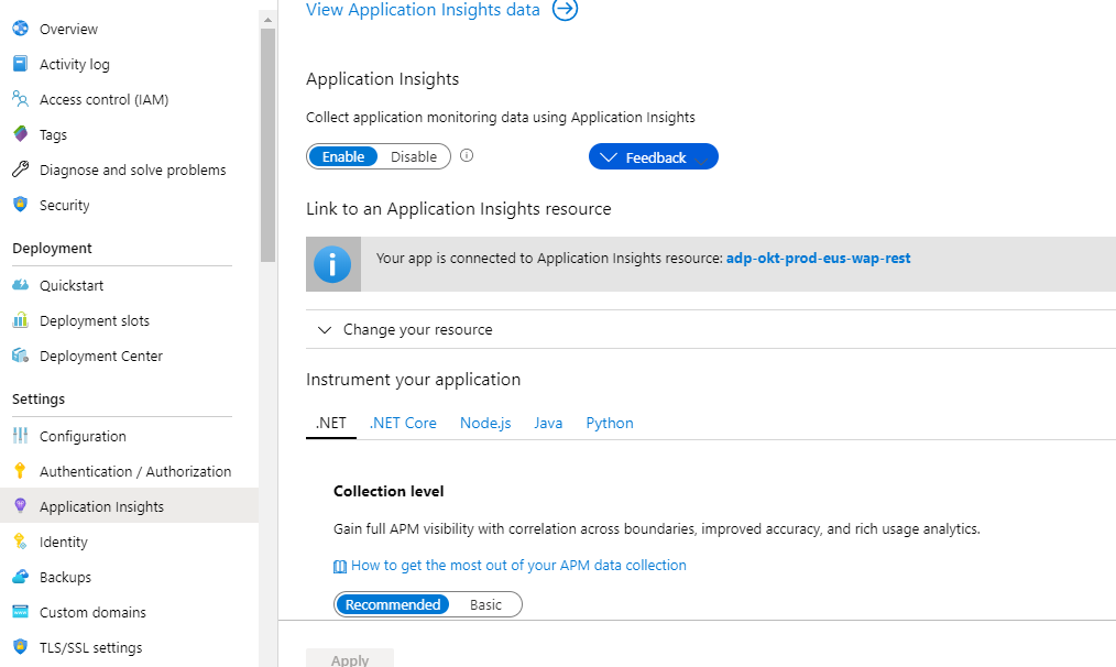 Enable Application insights in AppService - Microsoft Q&A Enable Application insights in AppService - Microsoft Q&A