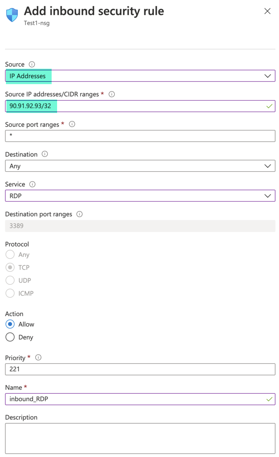 Filter inbound RDP traffic - Microsoft Q&A