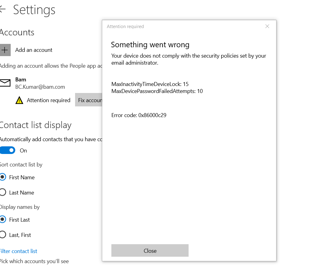 One Drive Error Message your Device Does Not Comply With The Security one-drive-error-message-your-device-does-not-comply-with-the-security
