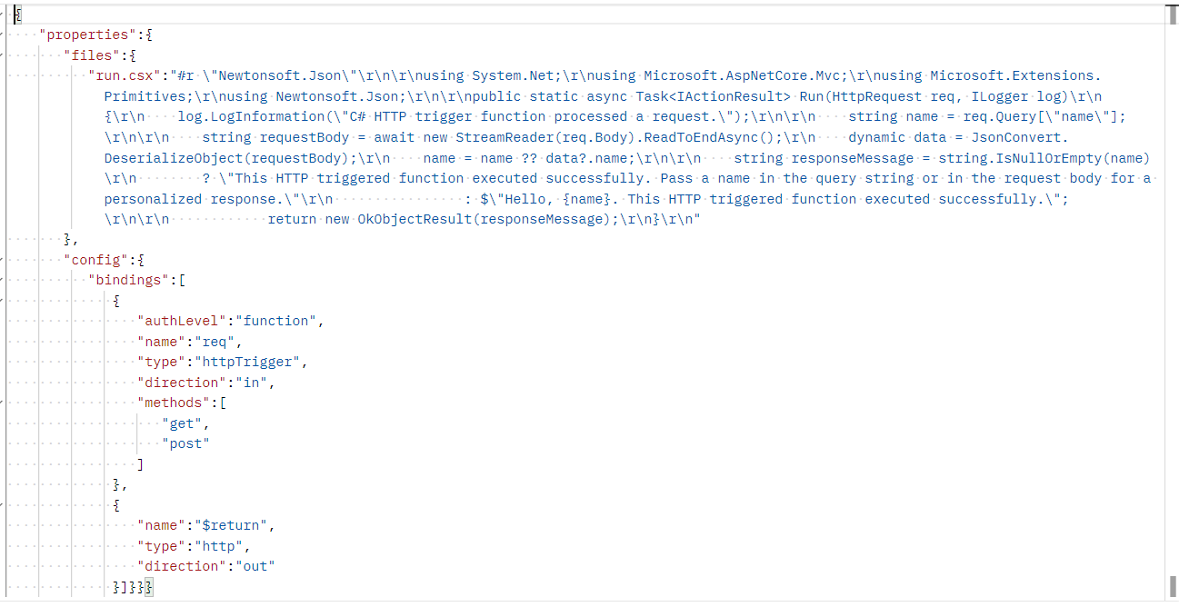 Creating A Azure C Function Dynamically Using Azure Rest Api 1142