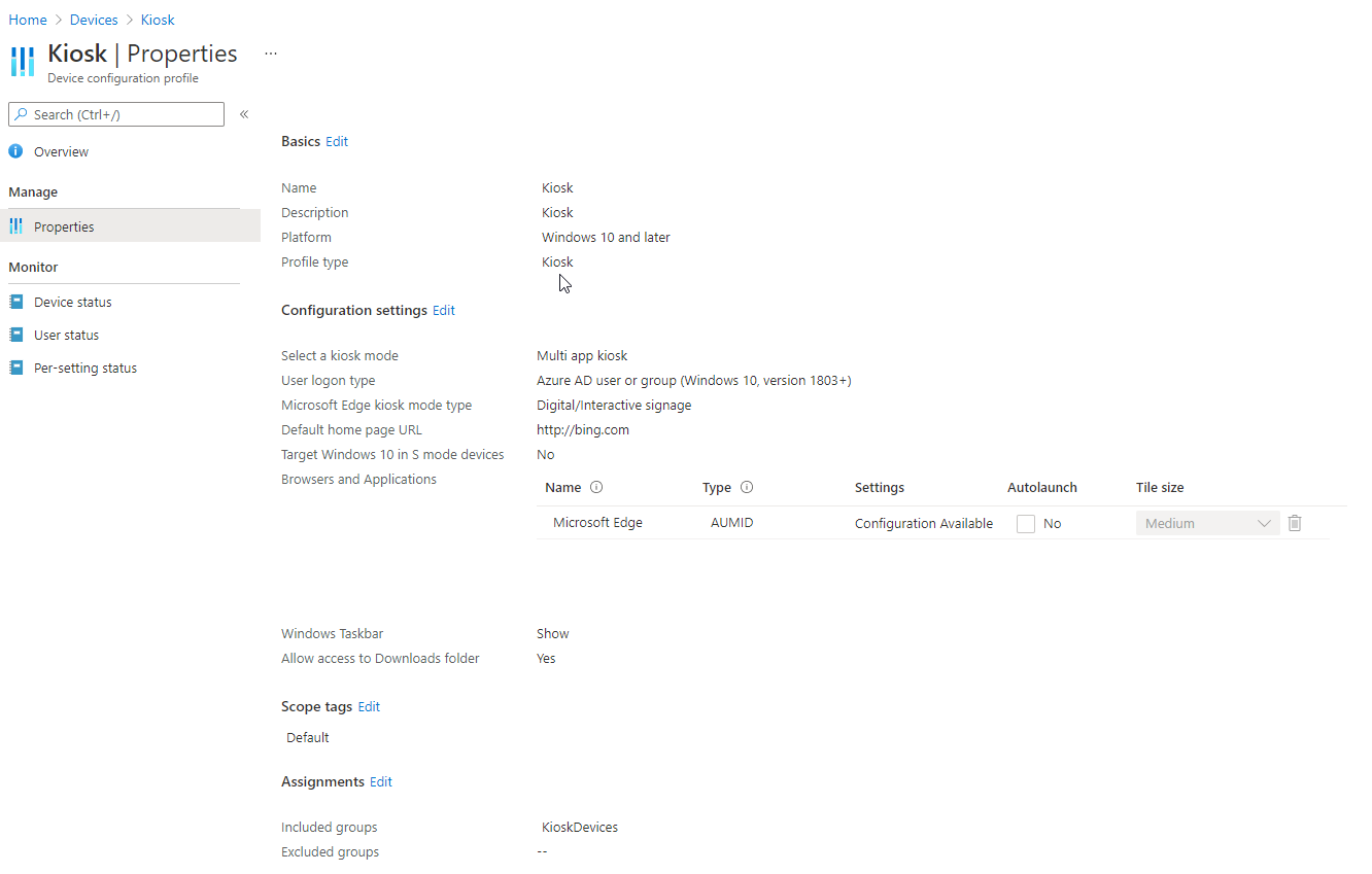 Windows 10 Multi App Kiosk Mode. Microsoft Edge blocked by policy - Microsoft Q&A