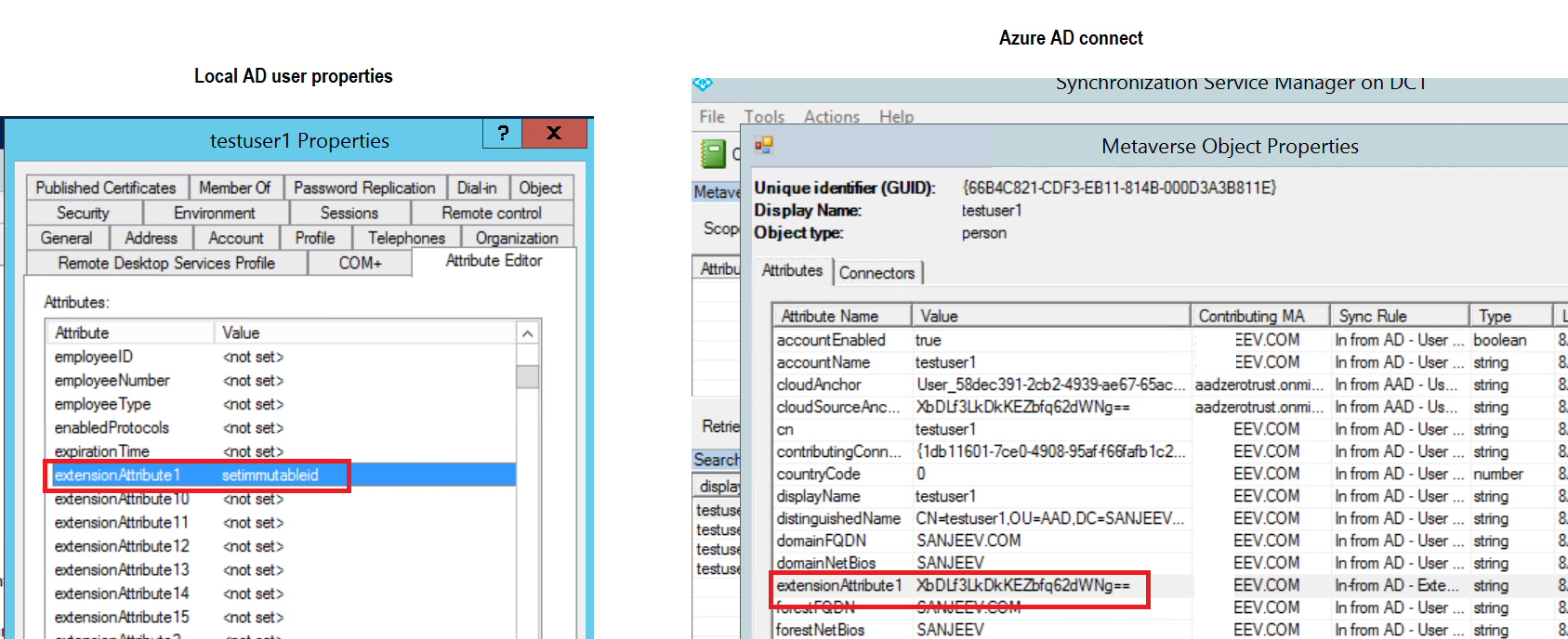 ImmutableID through application claims - Microsoft Q&A