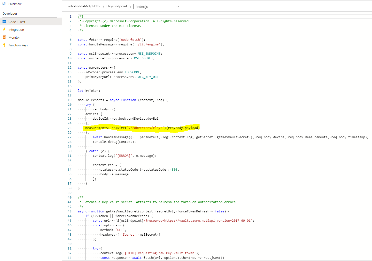 Problem with unmoddeled telemetry in iot Central appliction. Template ...