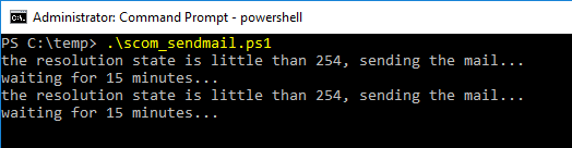 SCOM 2016 Email every 15min - Microsoft Q&A