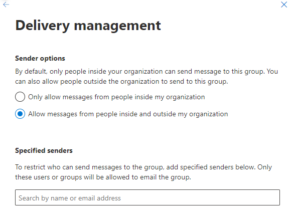 How-to give rights to send to a distribution list to all accounts of my ...
