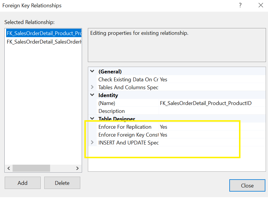 Azure Sql Server Import From Bacpac Leaves Enforce Foreign Key Constraints Unchecked Microsoft Qanda