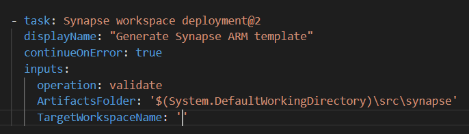 Synapse workspace deployment node-js error ERR_INVALID_ARG_TYPE - Microsoft Q&A