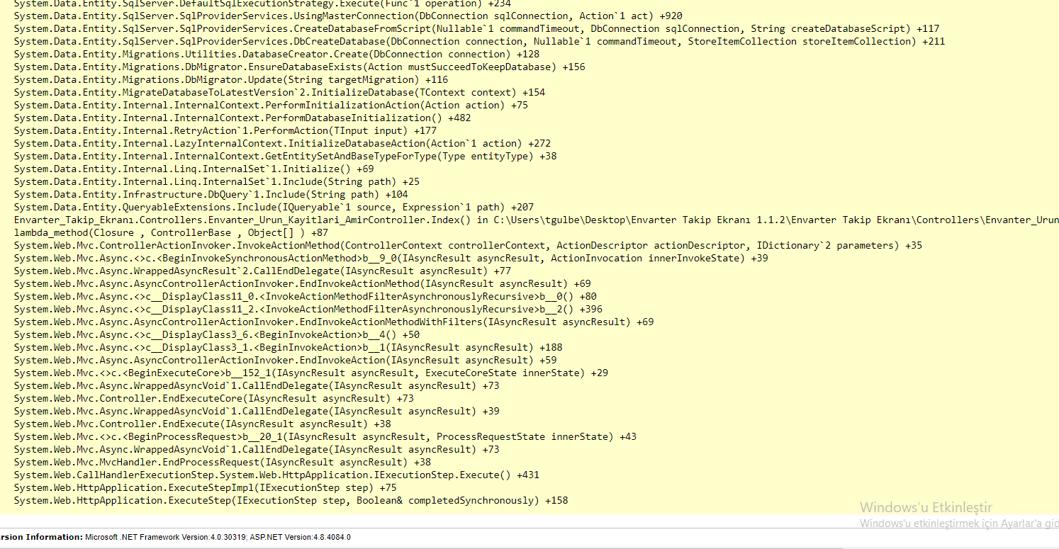 Mvc Published Web Application Gives Page Error In Transaction Containing Database Microsoft Qanda