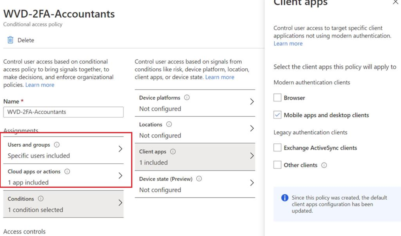 Target Condional Access Policy to AVD Hostpools - Microsoft Q&A