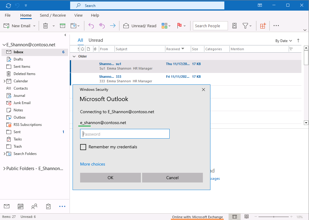 Outlook always asks a password - Microsoft Q&A