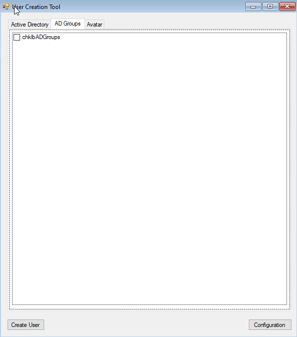Winforms App To Create Ad Users Using Configuration Dialog To Remove 3623