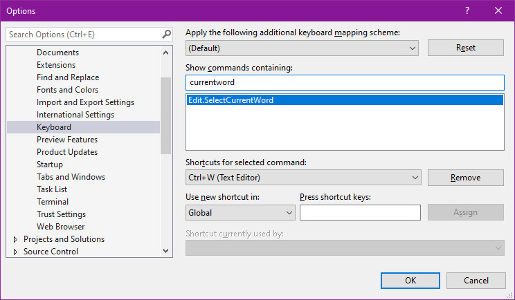 How To Select Whole Word Under Cursor By Hotkey In Visual Studio Microsoft Q A how-to-select-whole-word-under-cursor-by-hotkey-in-visual-studio-microsoft-q-a