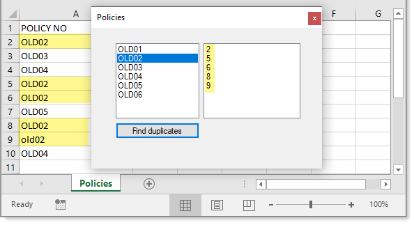 How To Get Duplicate Values In One Excel Coloumn And Count Using C And