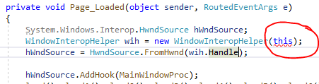 How to Access a WPF page control from a windows form control ...