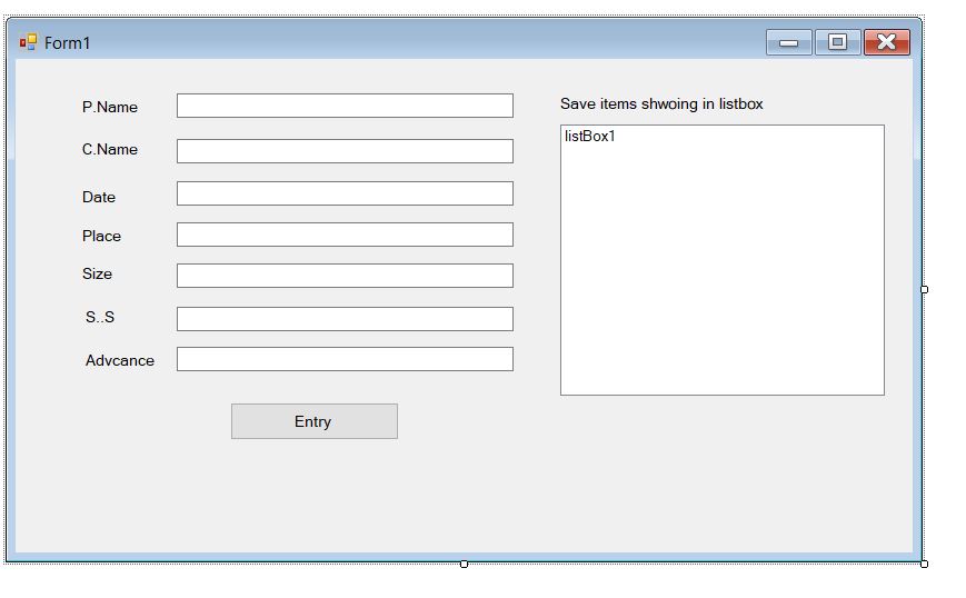 How Save Item In Listbox C Microsoft Qanda 5829