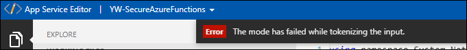 Azure Function Portal Editing Is Disabled Microsoft Qanda