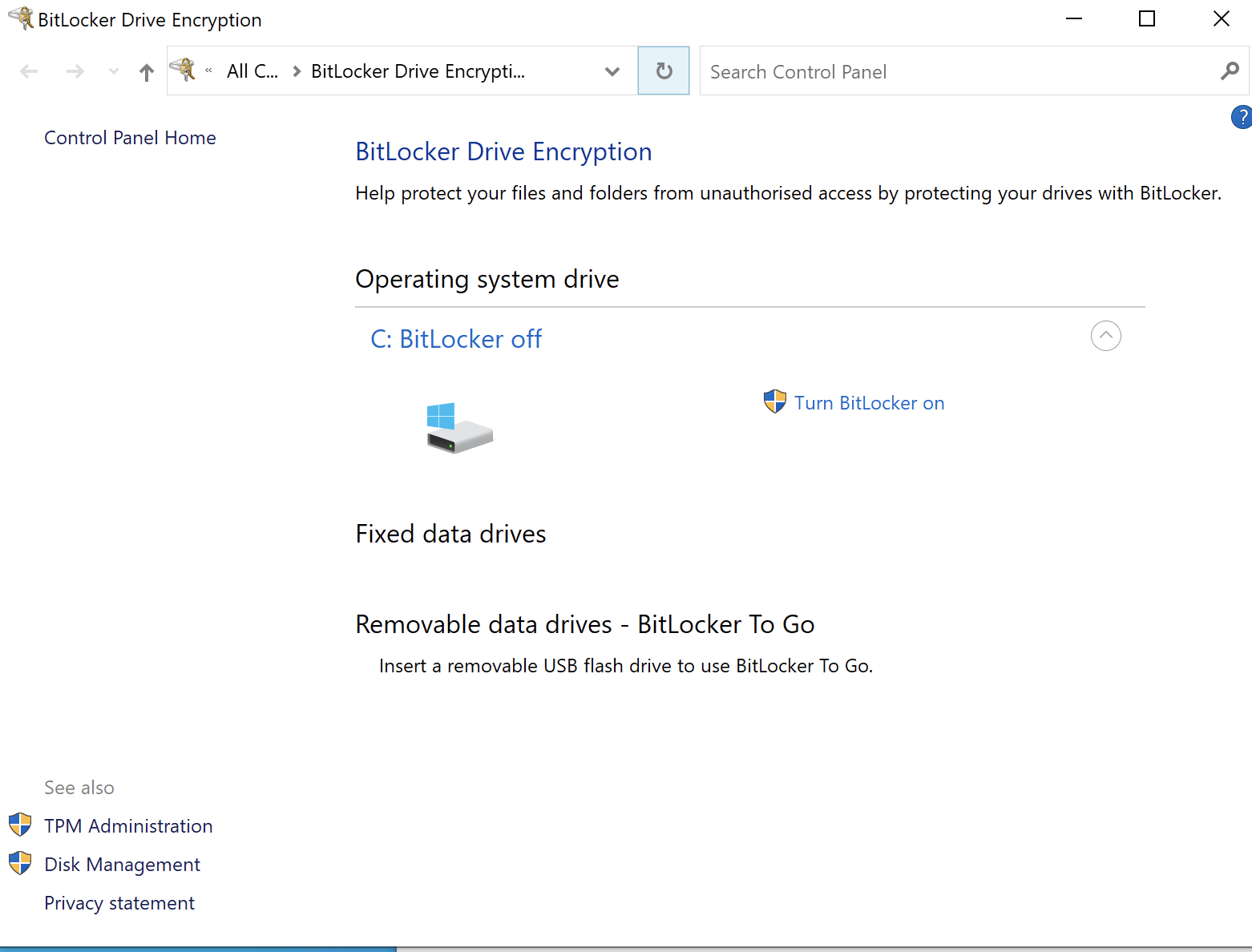 Turn On Bitlocker With A Gpo Microsoft Qanda