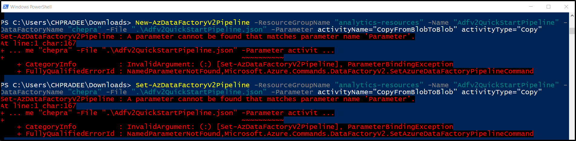 Azure Create Resource With Powershell Using Parameterized Json Definition File Microsoft Qanda