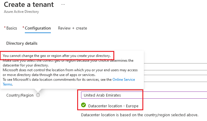 Need to know the impacts of change the M365 Azure AD tenant location ...