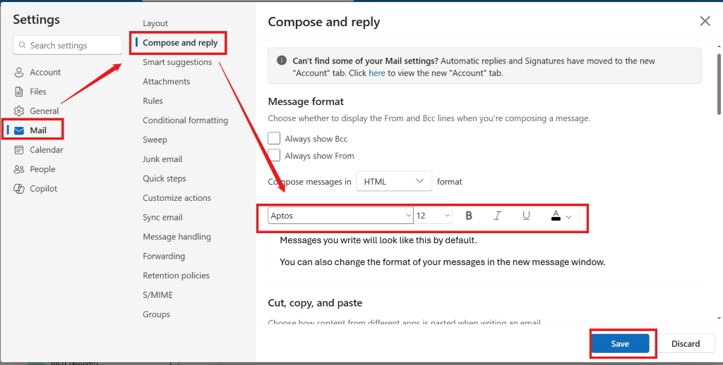How do I set the font for plain-text emails in New Outlook? - Microsoft Q&A