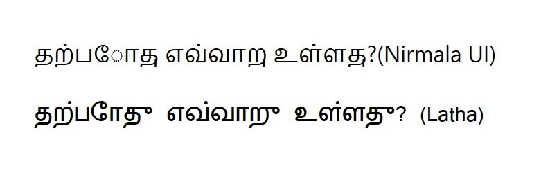 One Note doesn't support Tamil Unicode Font - Microsoft Q&A