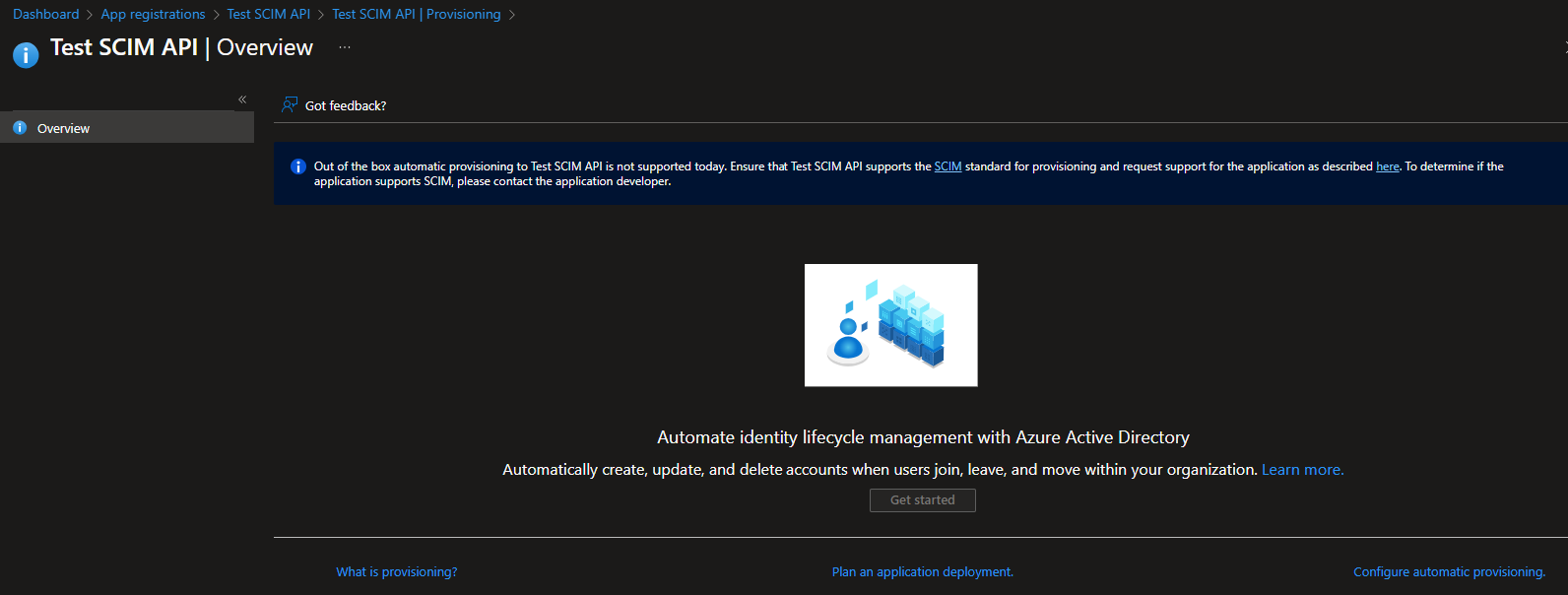 Azure AD Enterprise App User Provisioning Unavailable when using API ...