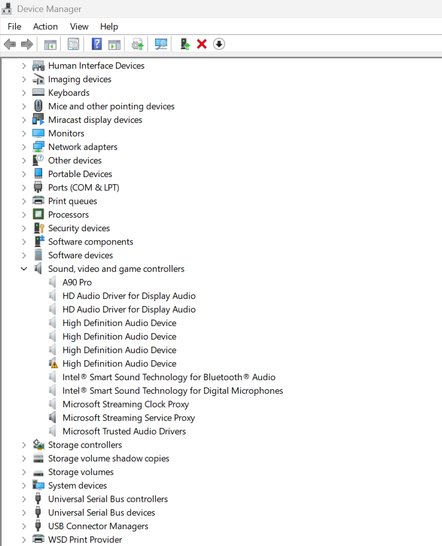 No output devices found (audio) + Missing High Definition Audio Device ...