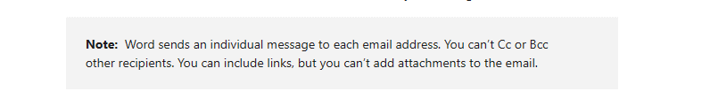 how to add cc recipients to a mailmerge - Microsoft Q&A